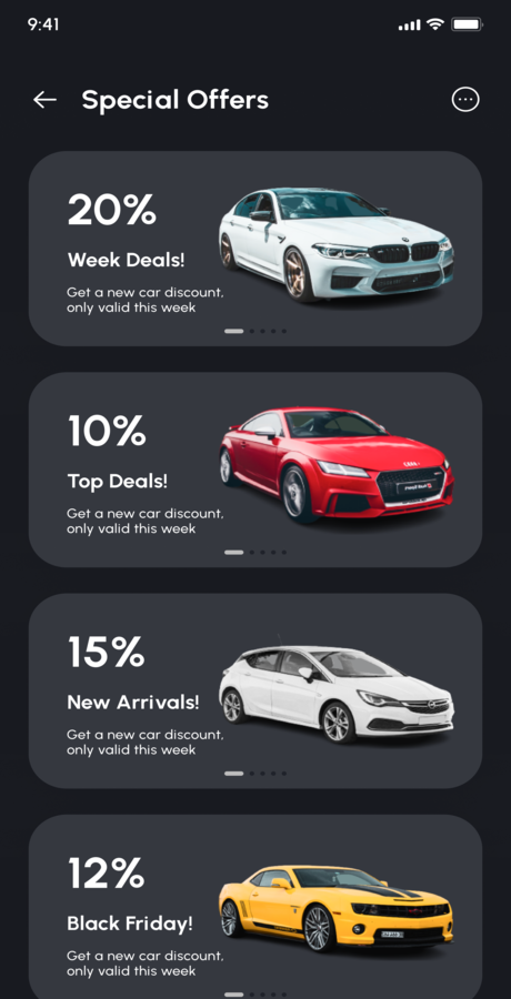Car Market Place app | UI Kit | ReactNative | Figma FREE | Carea by FlutterVision